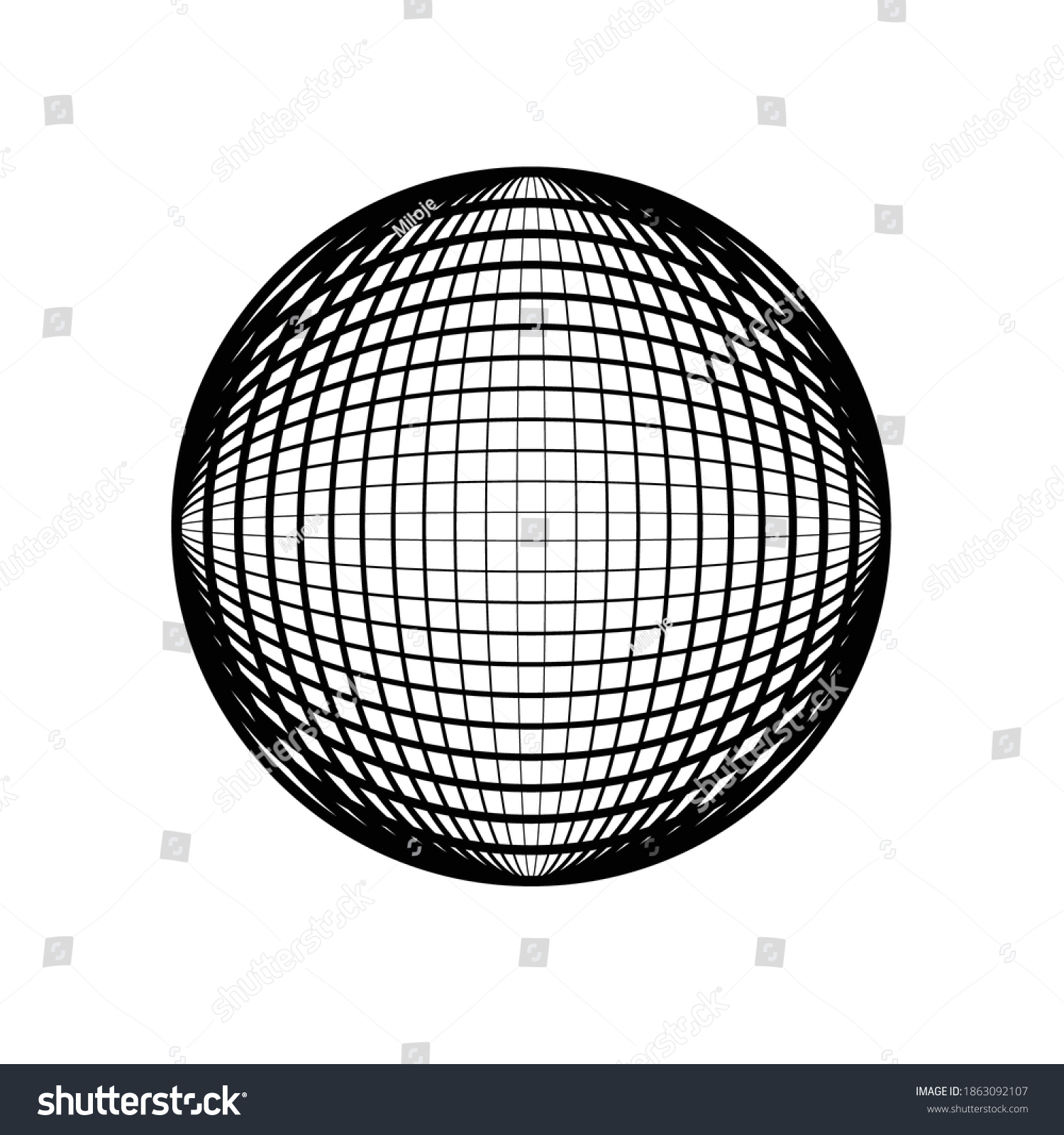Circle Lines Vector Illustration Technology Round Stock Vector (Royalty ...
