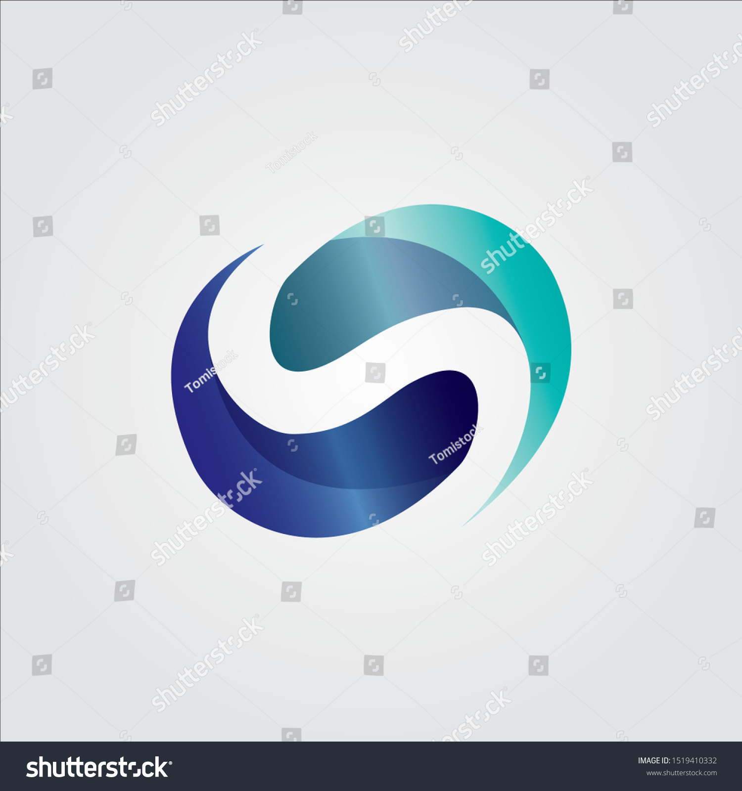 Circle Logo Design S Logo Circulation Stock Vector (Royalty Free ...