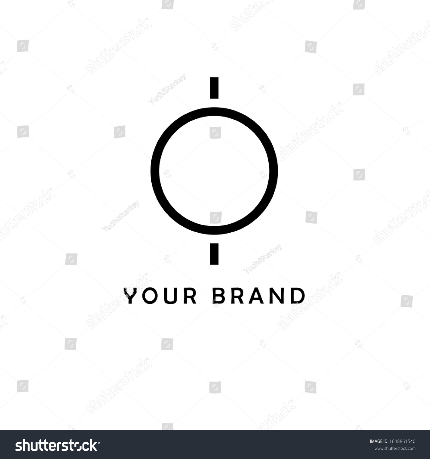 Circle Logo Vector Design Simple Circle Stock Vector (Royalty Free ...
