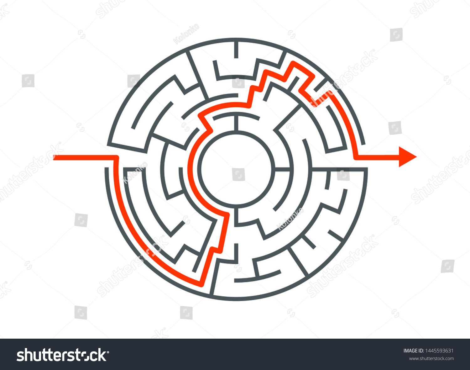 1,201 Circular maze icon Images, Stock Photos & Vectors | Shutterstock