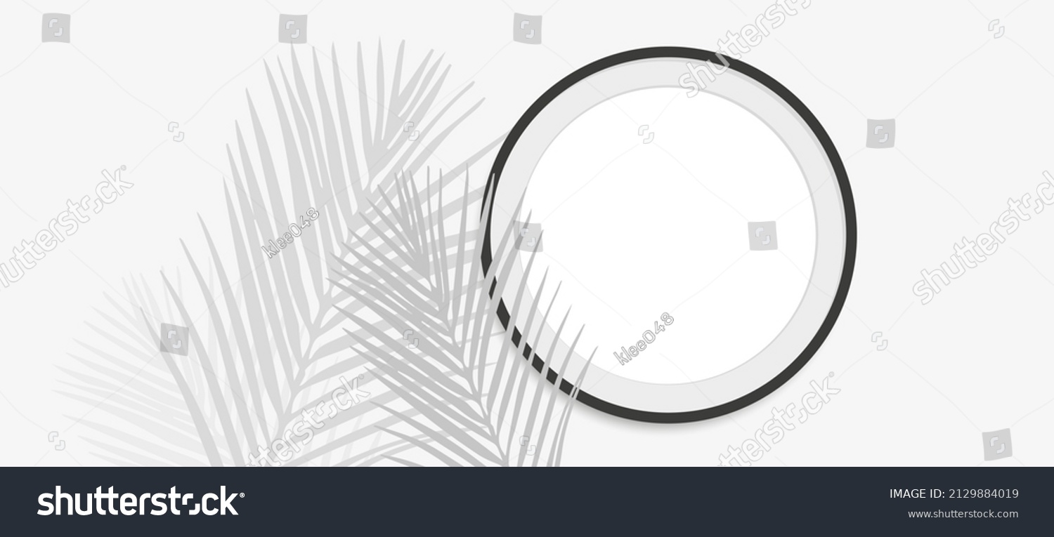 Circle Mockup Frame On White Background Stock Vector (Royalty Free ...