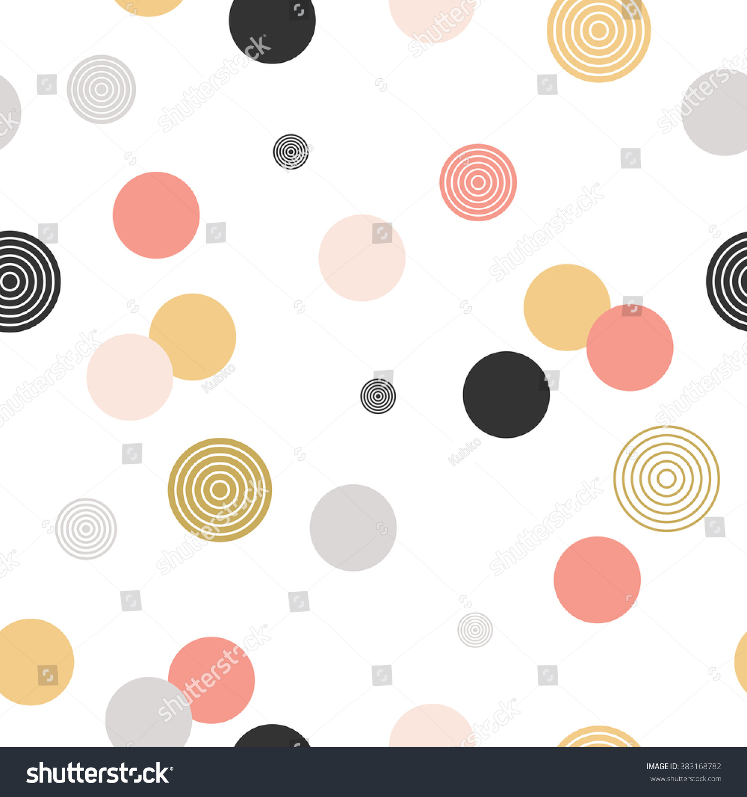 Circle Pattern Modern Stylish Texture Repeating: vector de stock (libre ...