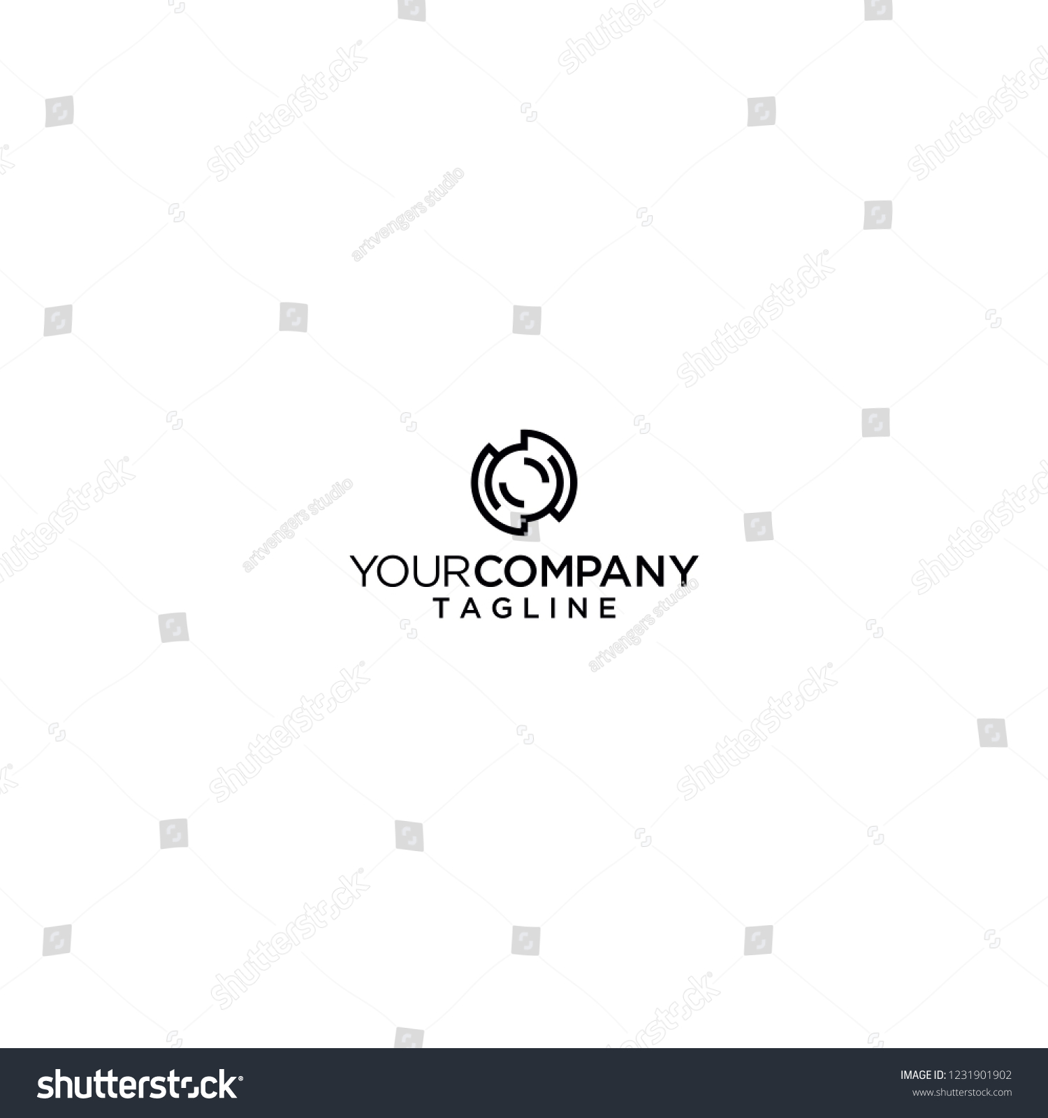 Circle Photography Logo Design Vector Stock Vector (Royalty Free ...