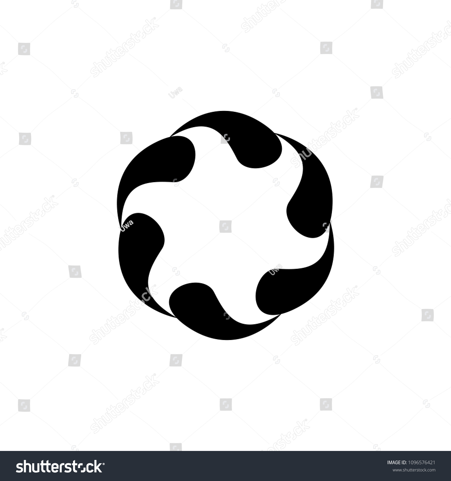 Circle Propeller Icon Logo Stock Vector (Royalty Free) 1096576421 ...
