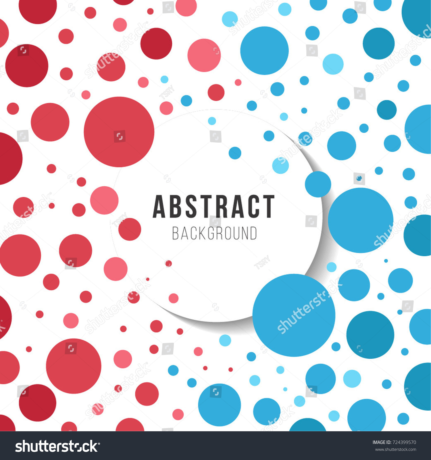 Circle Red Blue Abstract Background Stock Vector (Royalty Free ...