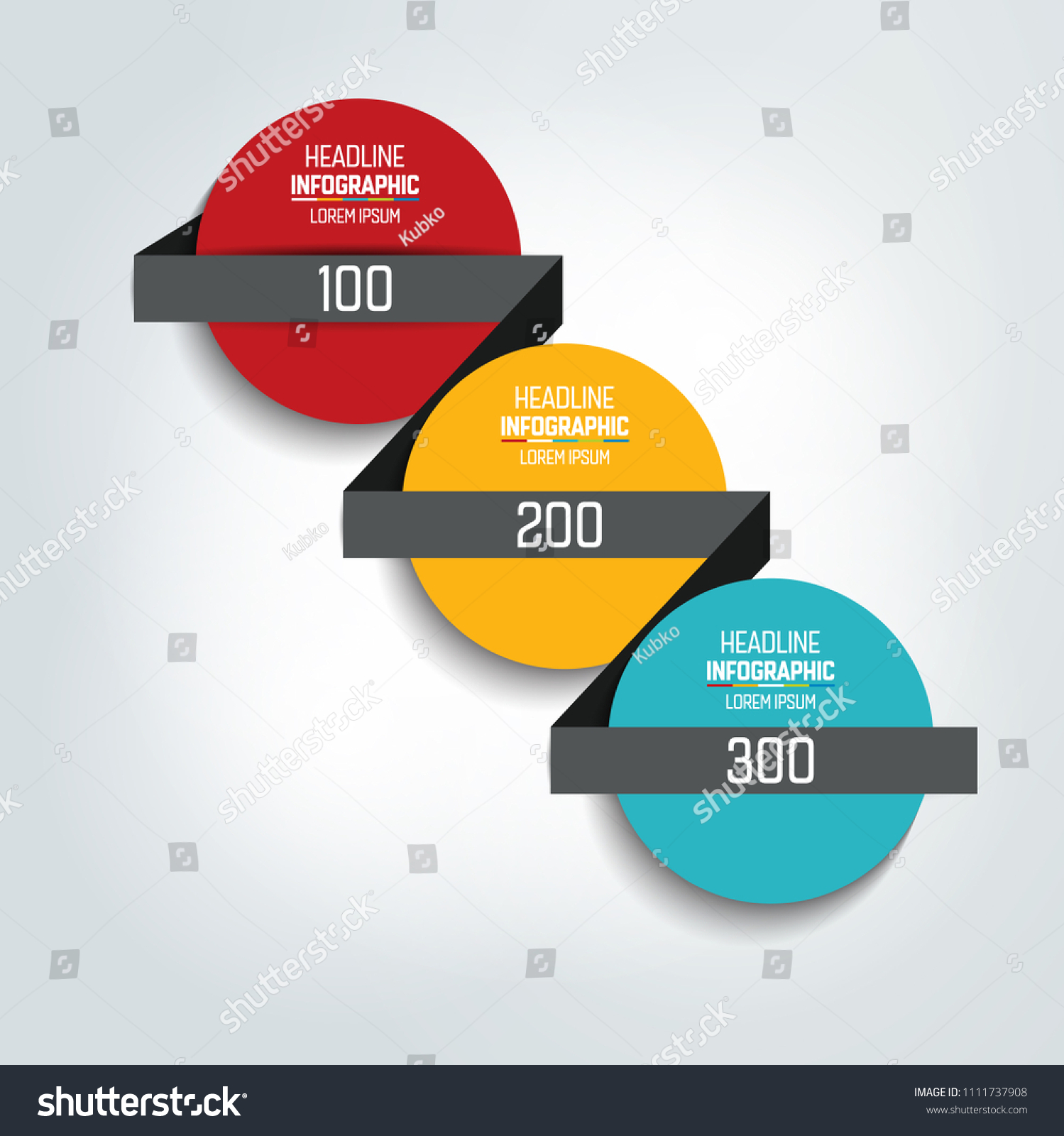 Circle Round Chart Scheme Timeline Infographic Stock Vector (Royalty ...