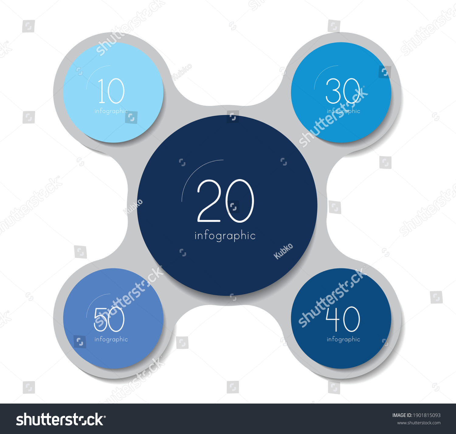 Circle Round Chart Scheme Timeline Infographic Stock Vector (Royalty ...