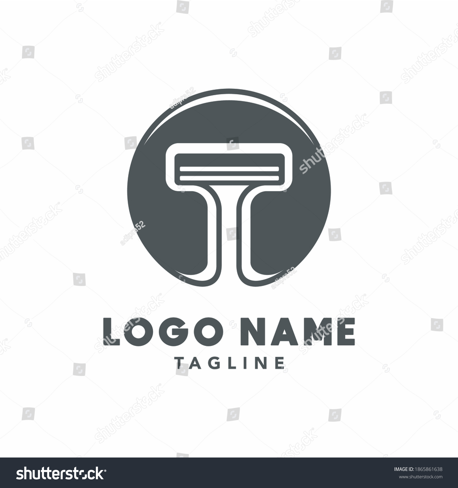 Circle Shaver Vector Illustration Logo Stock Vector (Royalty Free ...