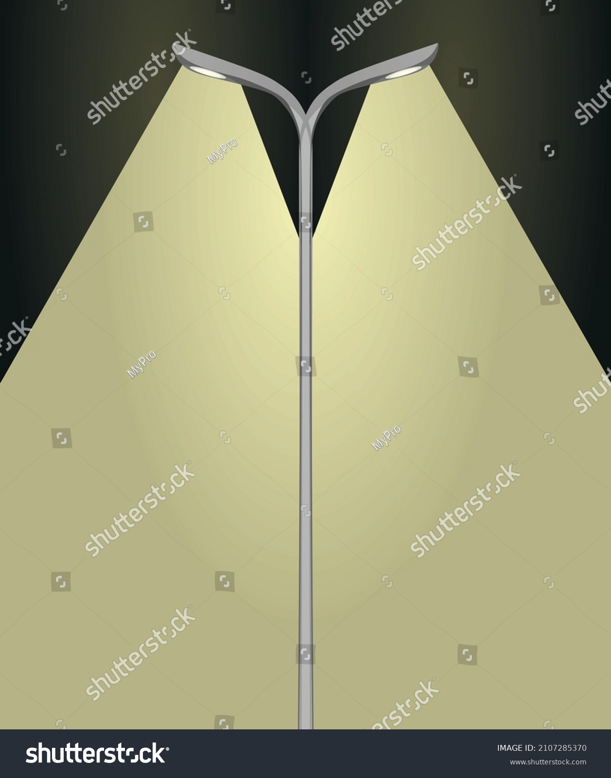 Circle Street Light Vector Illustration Stock Vector (Royalty Free ...