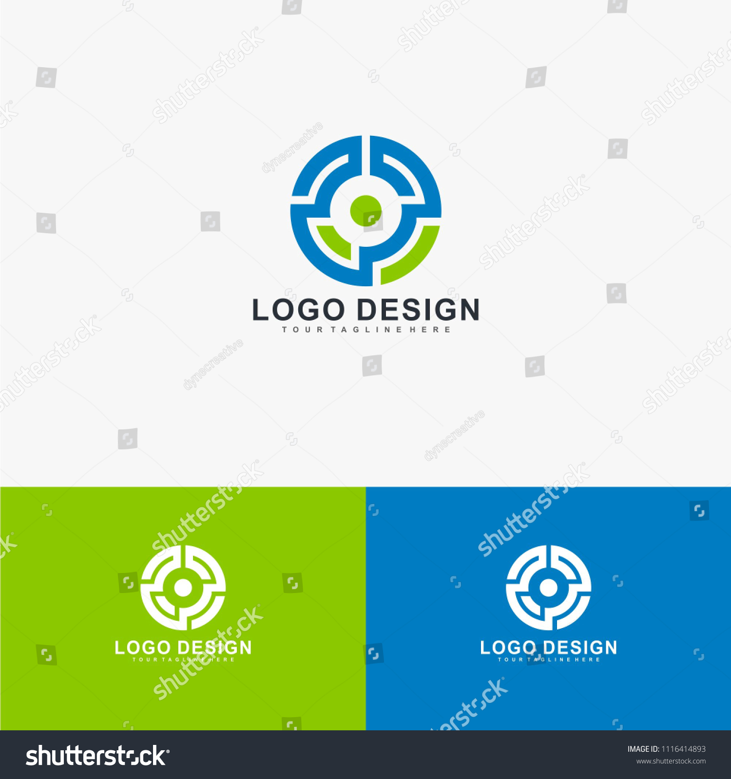 Circle Technology Logo Design Vector Stock Vector (Royalty Free ...