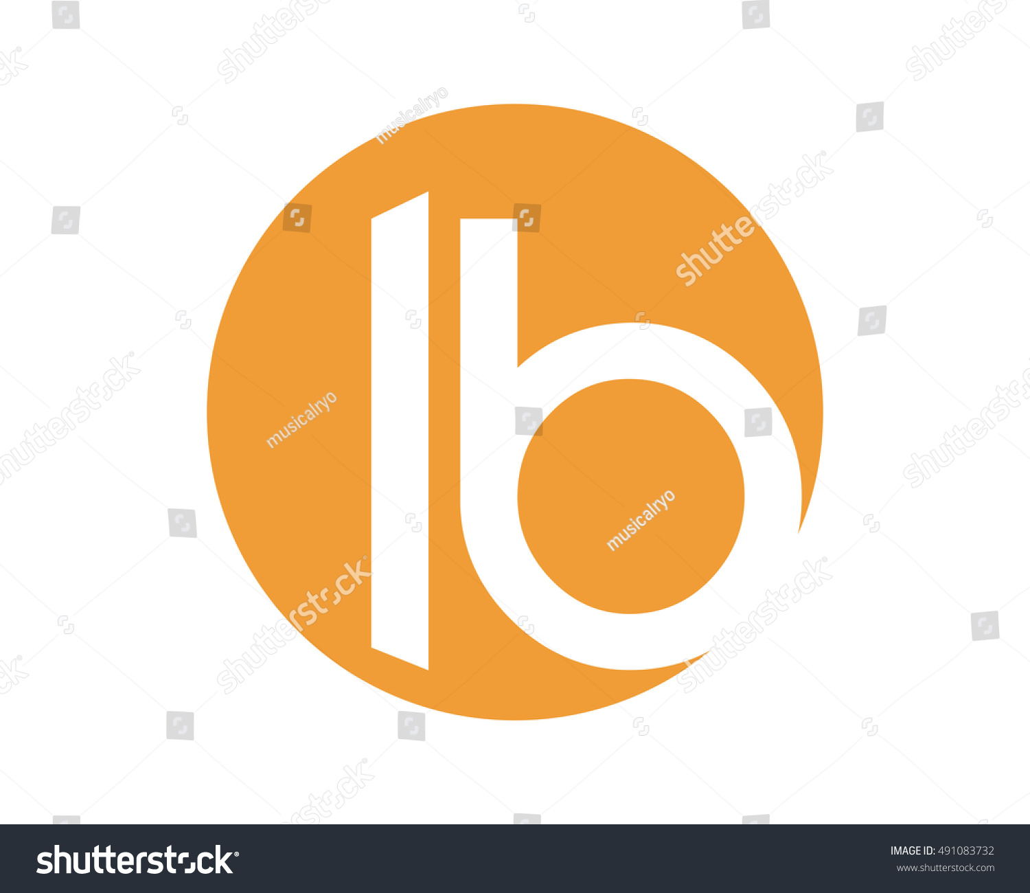 Circle Typography Alphabet Stock Vector 491083732 - Shutterstock