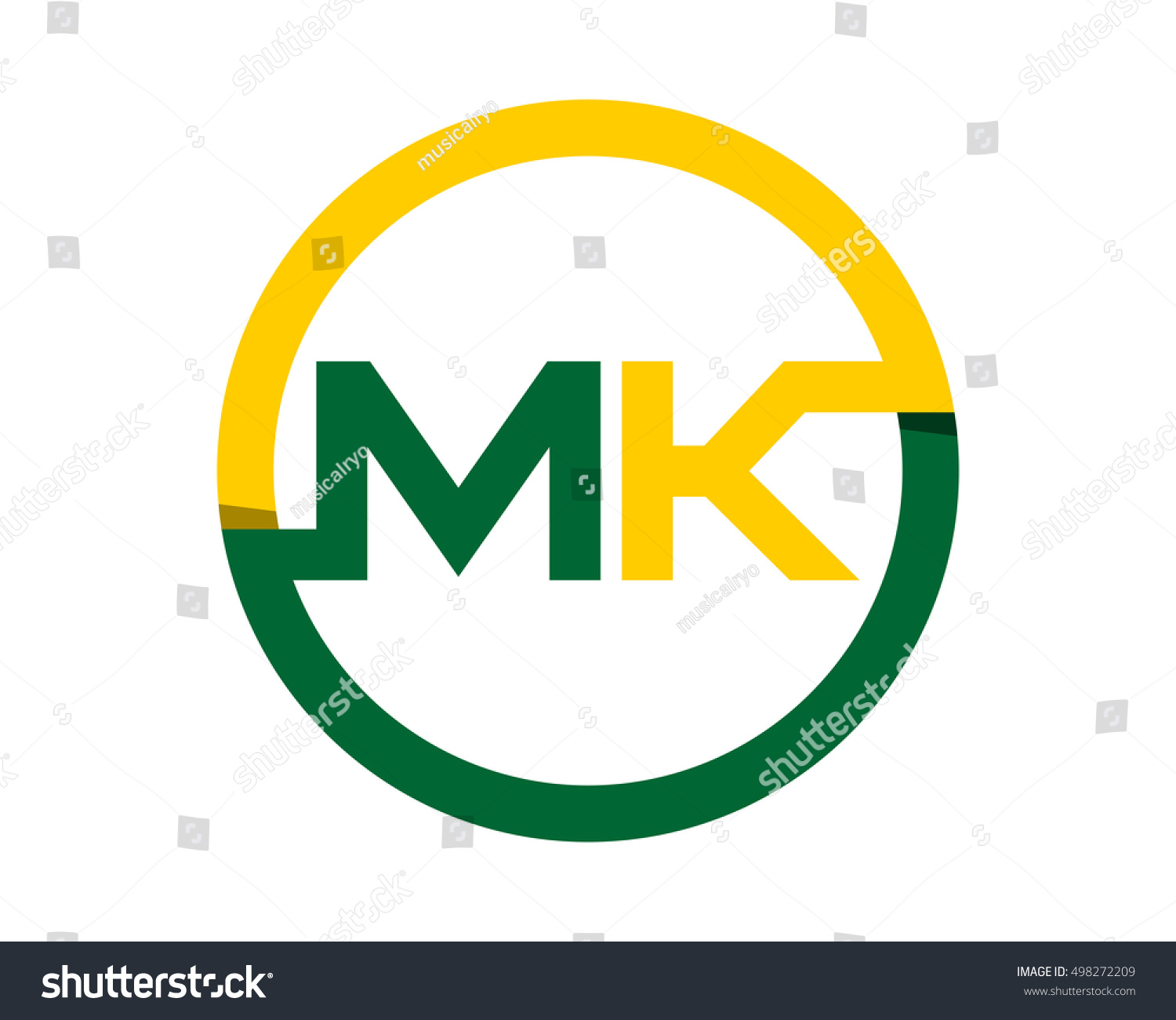 Circle Typography Alphabet Typeset Typeface Logotype Stock Vector ...