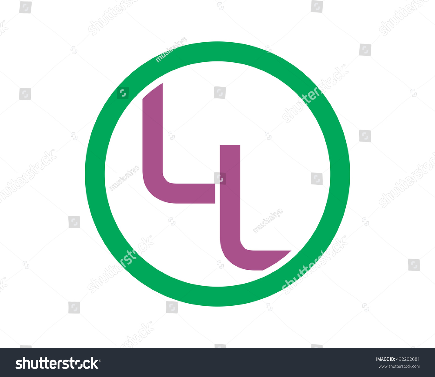 Circle Typography Typeset Typeface Alphabet Font Stock Vector (Royalty ...
