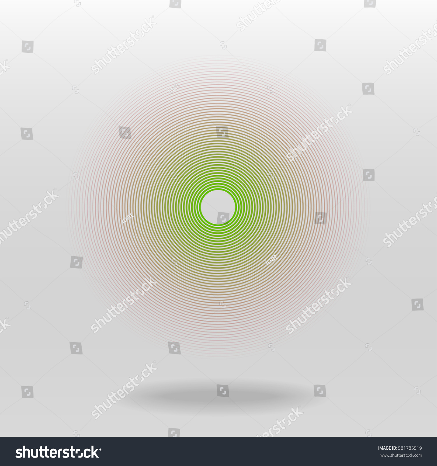 Circle Waveform Sound Wave Vector Illustration Stock Vector (Royalty ...