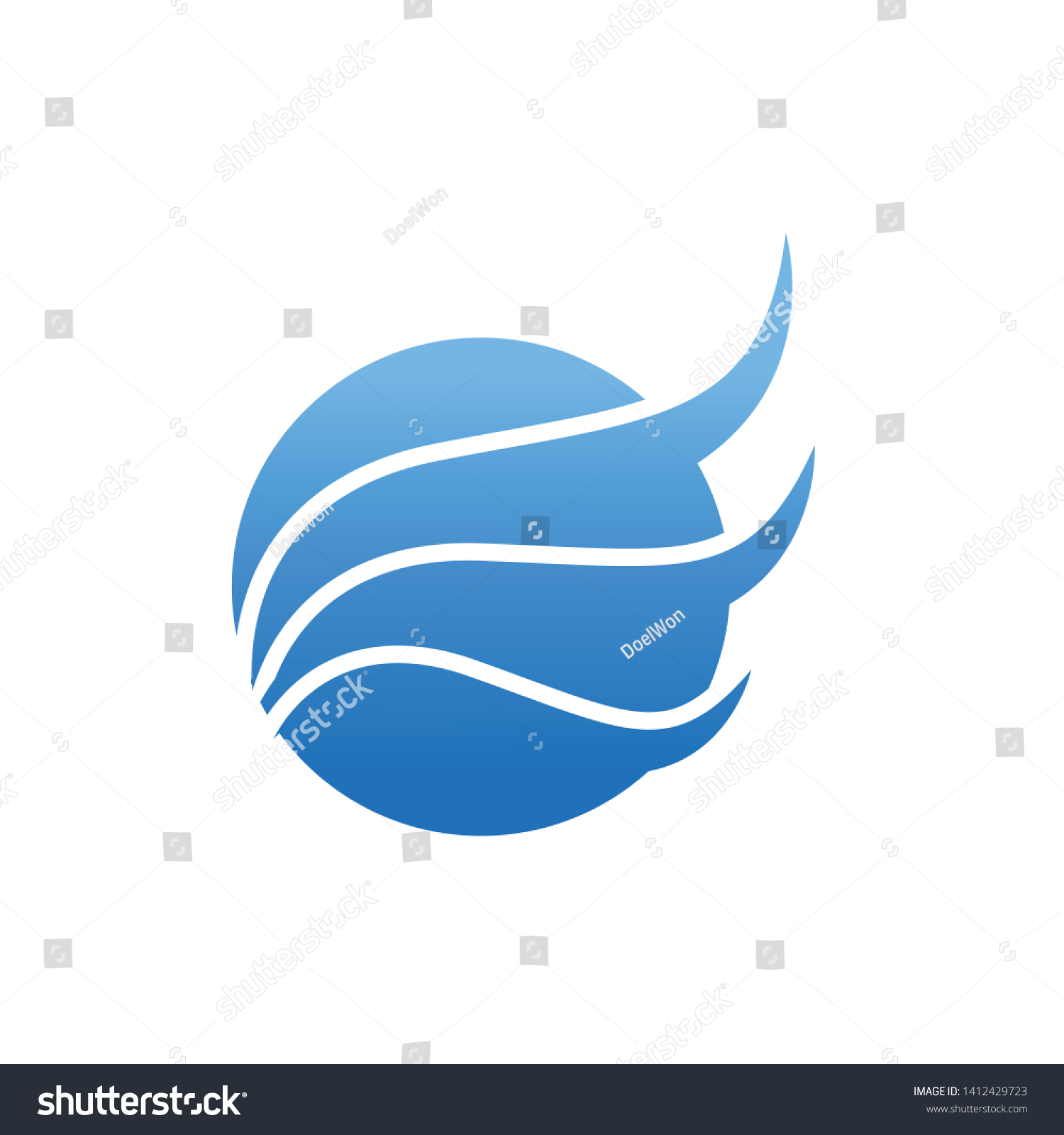 Circle Wings Vector Logo Design Template Stock Vector (Royalty Free ...