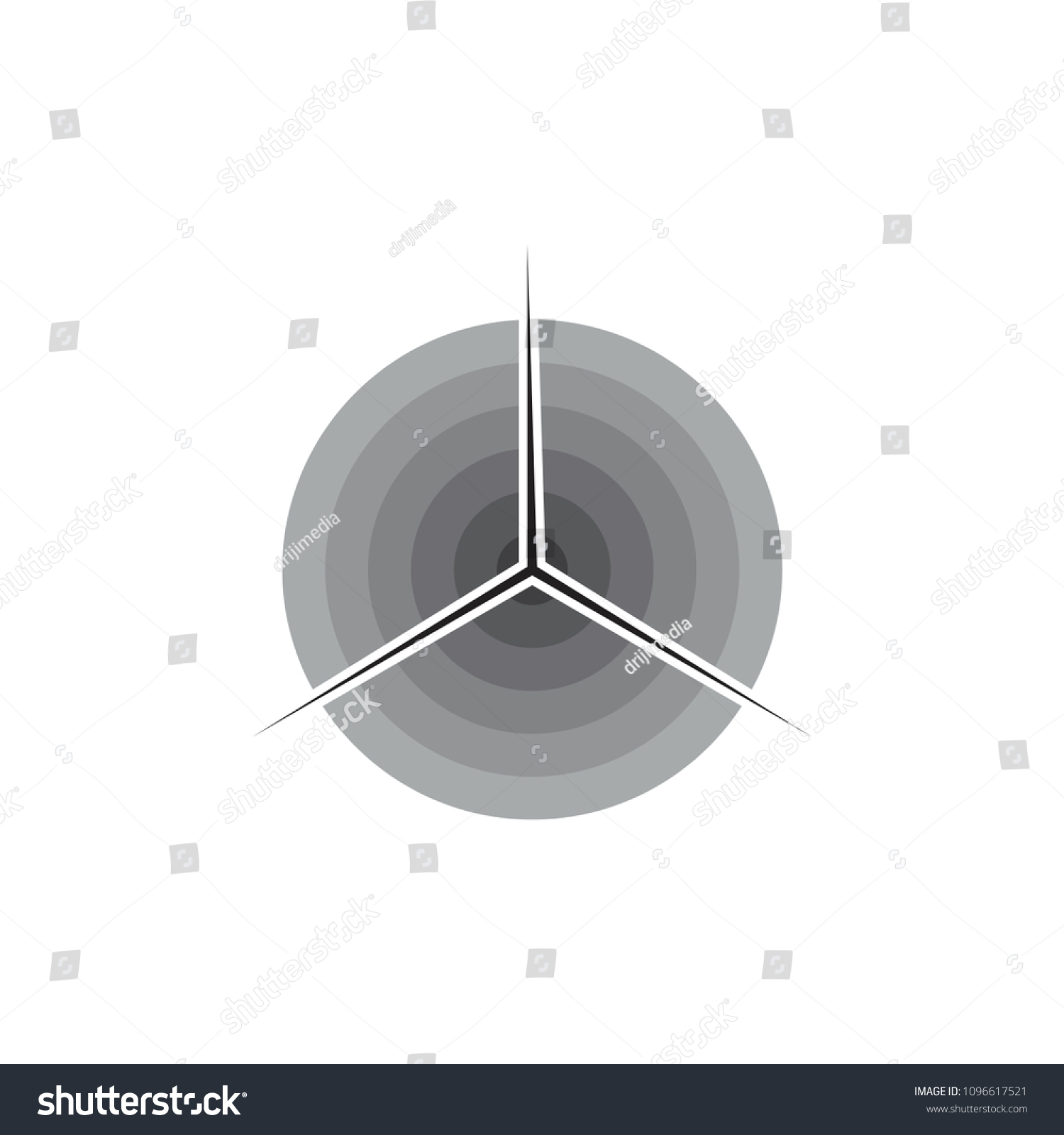 Circle Three Arrow Logo Design Vector Stock Vector (Royalty Free ...