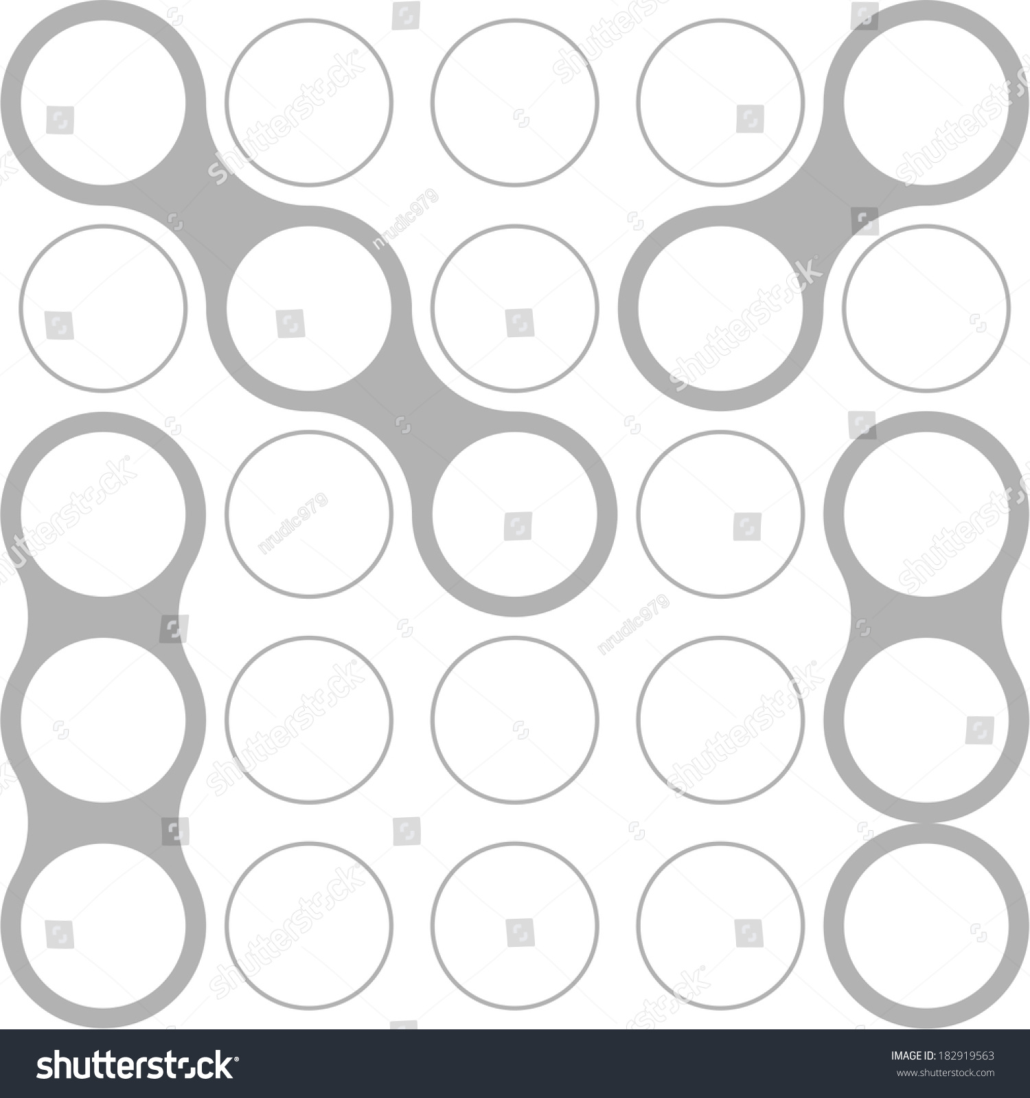 Circles Font Modern Style Vector Set Stock Vector (Royalty Free) 182919563