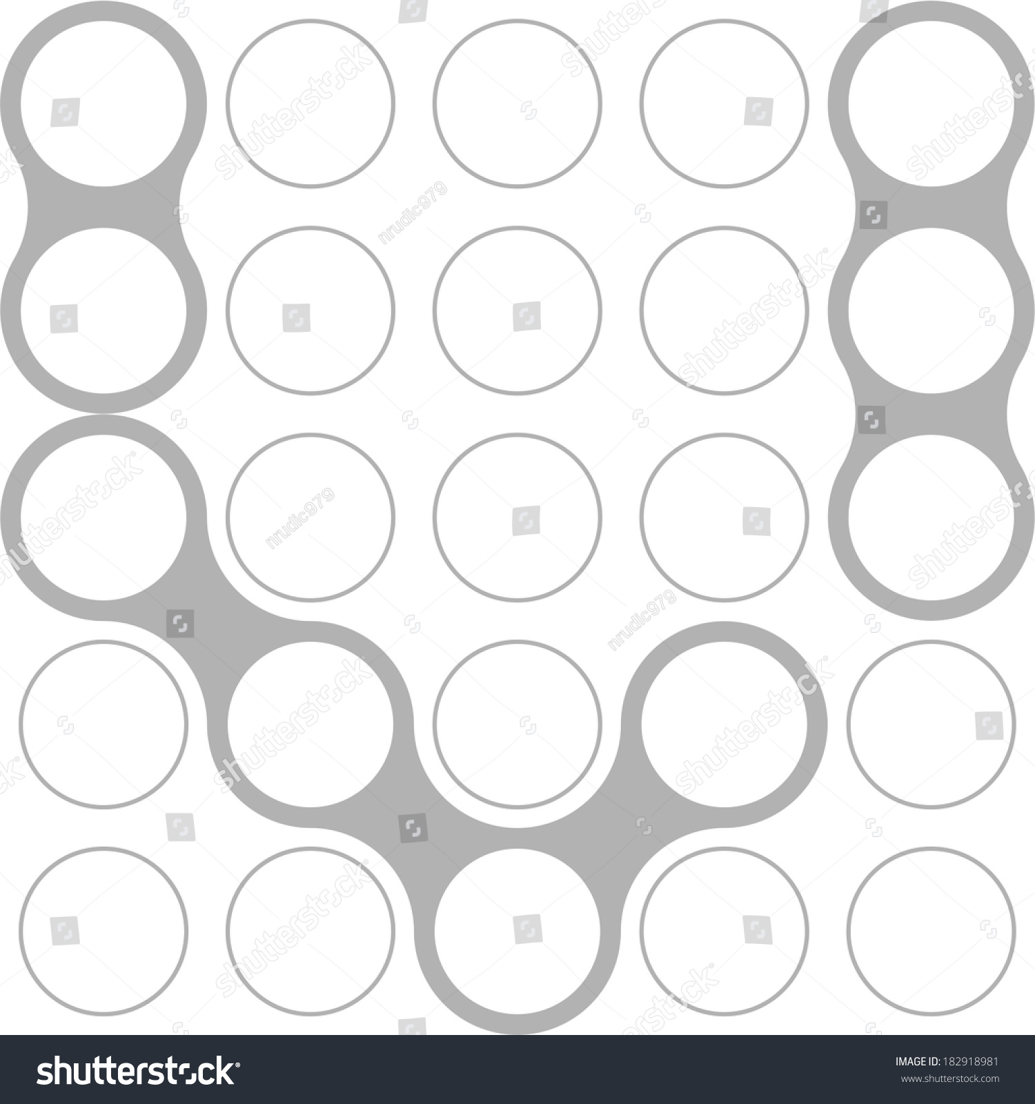 Circles Font Modern Style Vector Set Stock Vector (Royalty Free ...