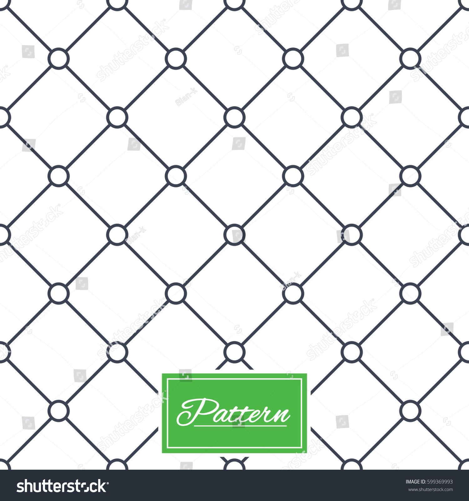 Circles Grid Texture Stripped Geometric Seamless Stock Vector (Royalty ...