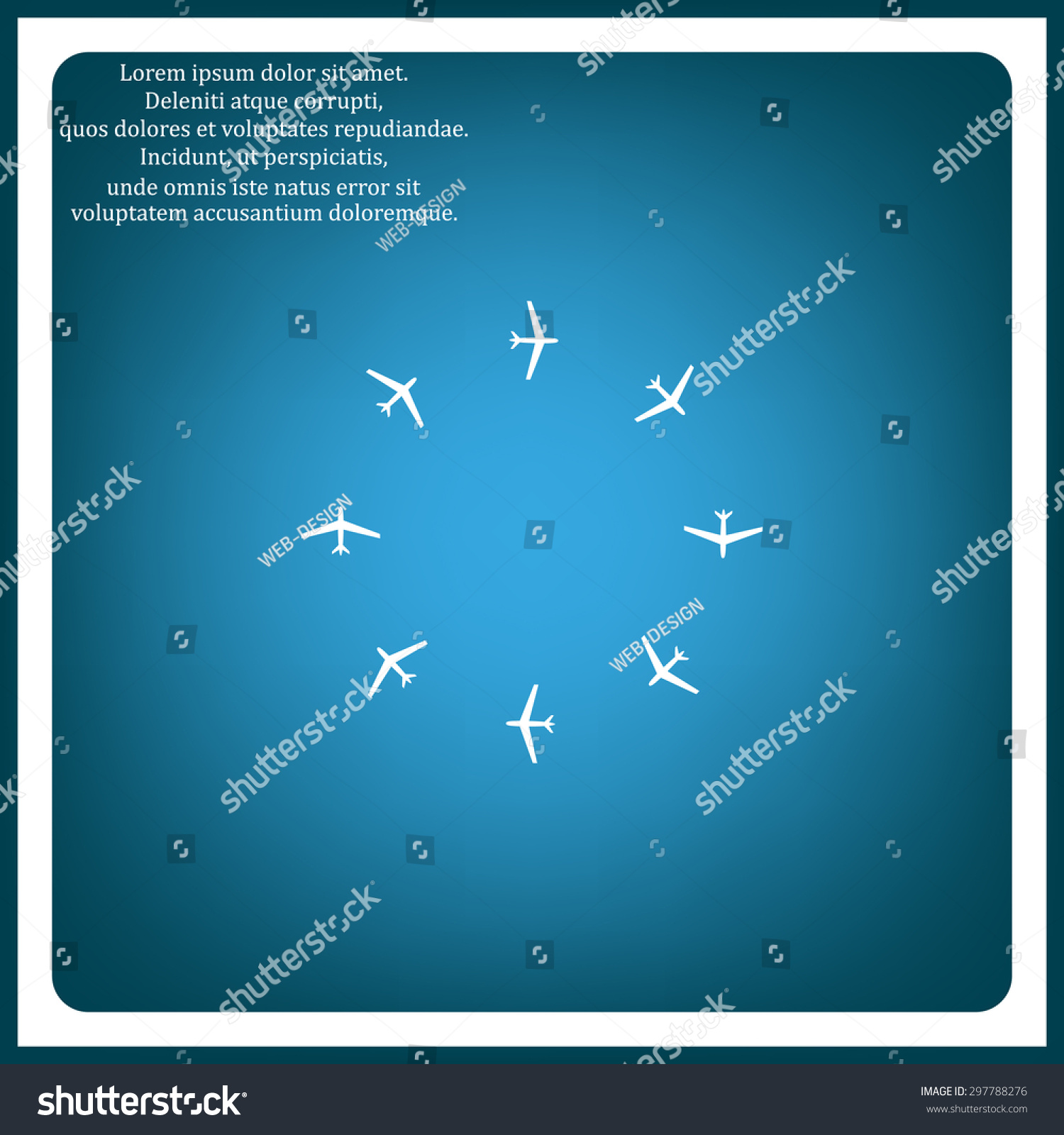 Circling Aircraft Icon Vector Stock Vector (Royalty Free) 297788276