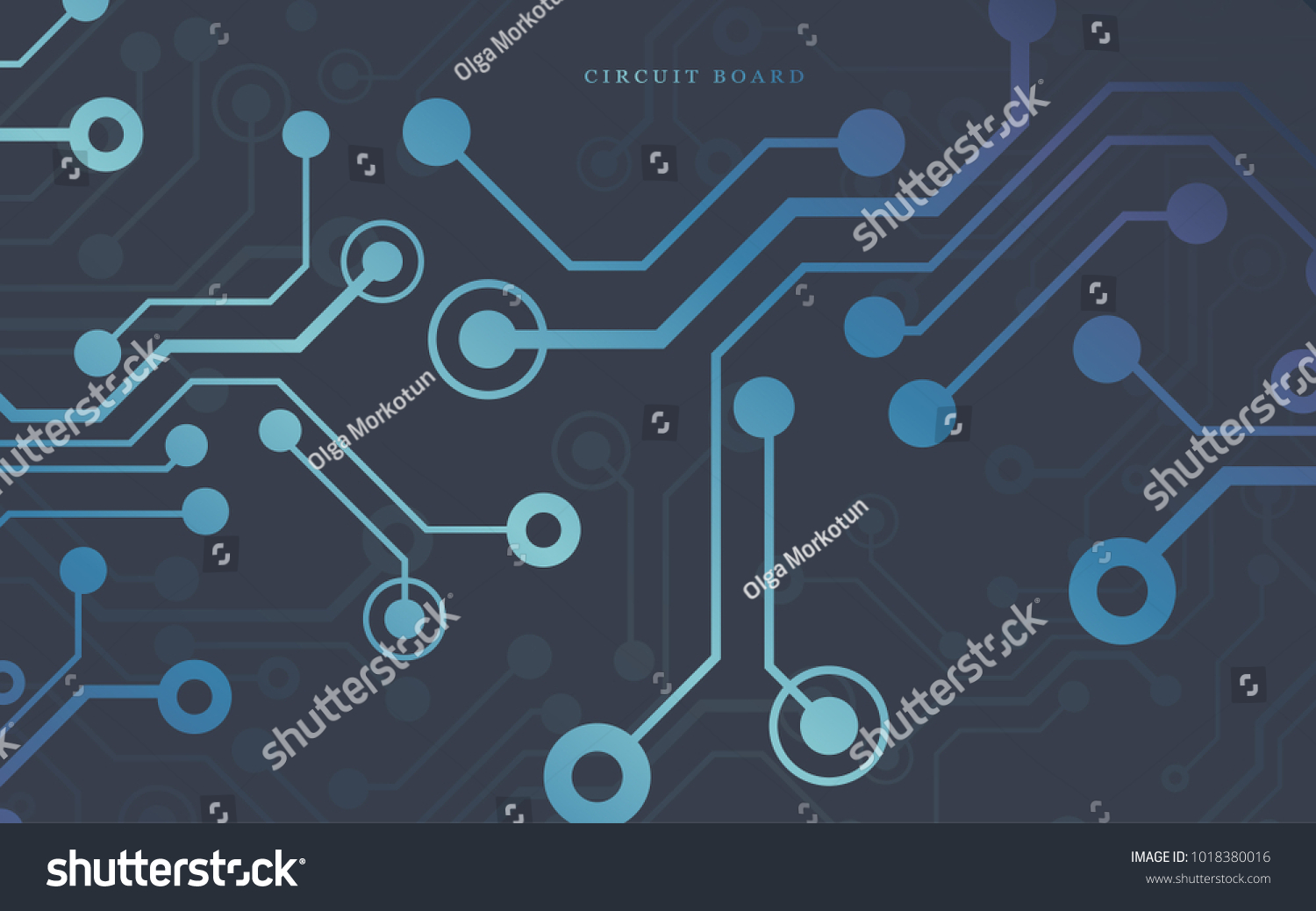 Circuit Board Chipset Technology Background Vector Stock Vector ...