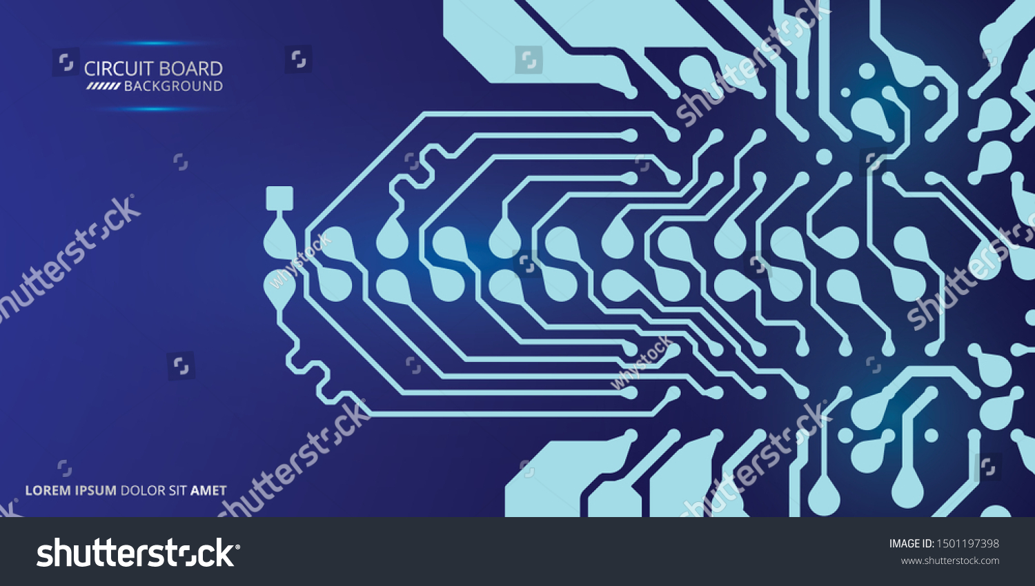 Circuit Board Design Background Vector Illustration Stock Vector ...
