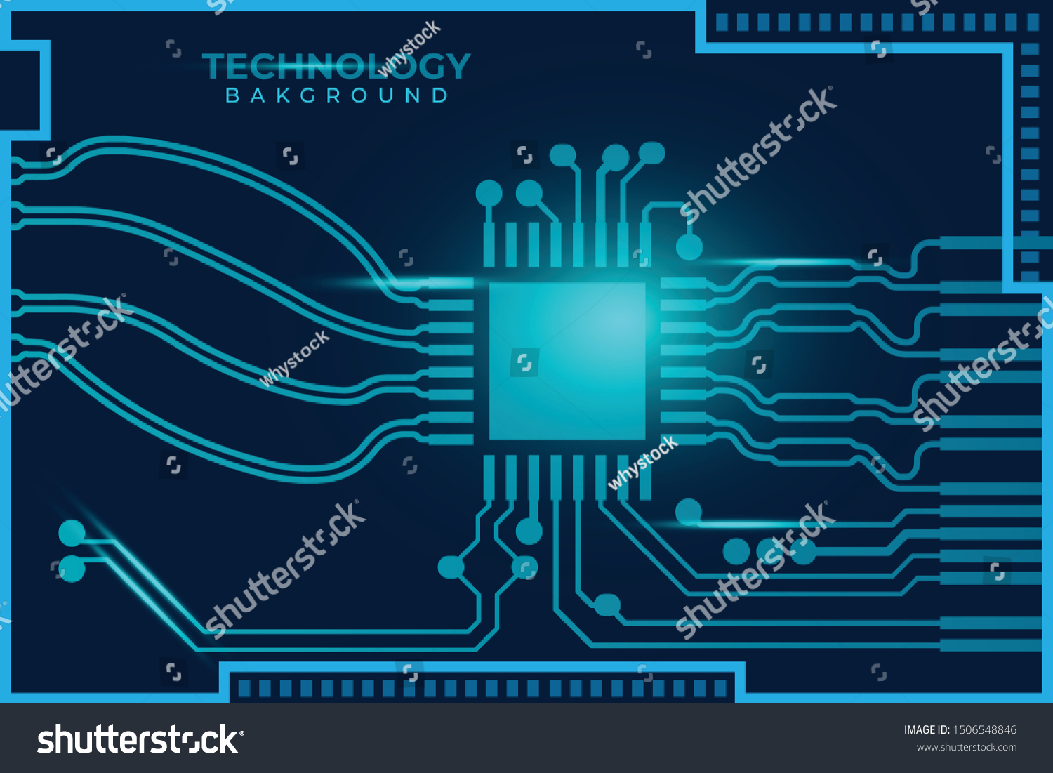 Circuit Board Design Background Vector Illustration Stock Vector ...