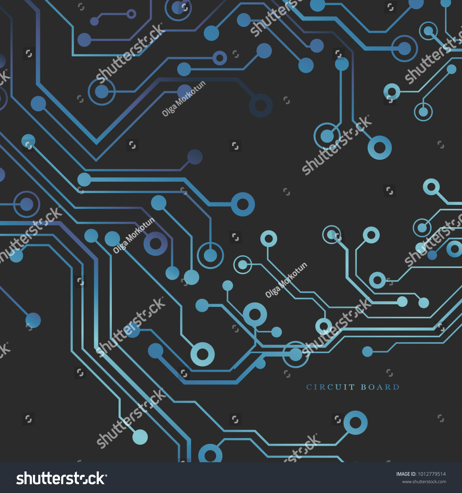 Circuit Board Digital Technology Background Vector Stock Vector ...