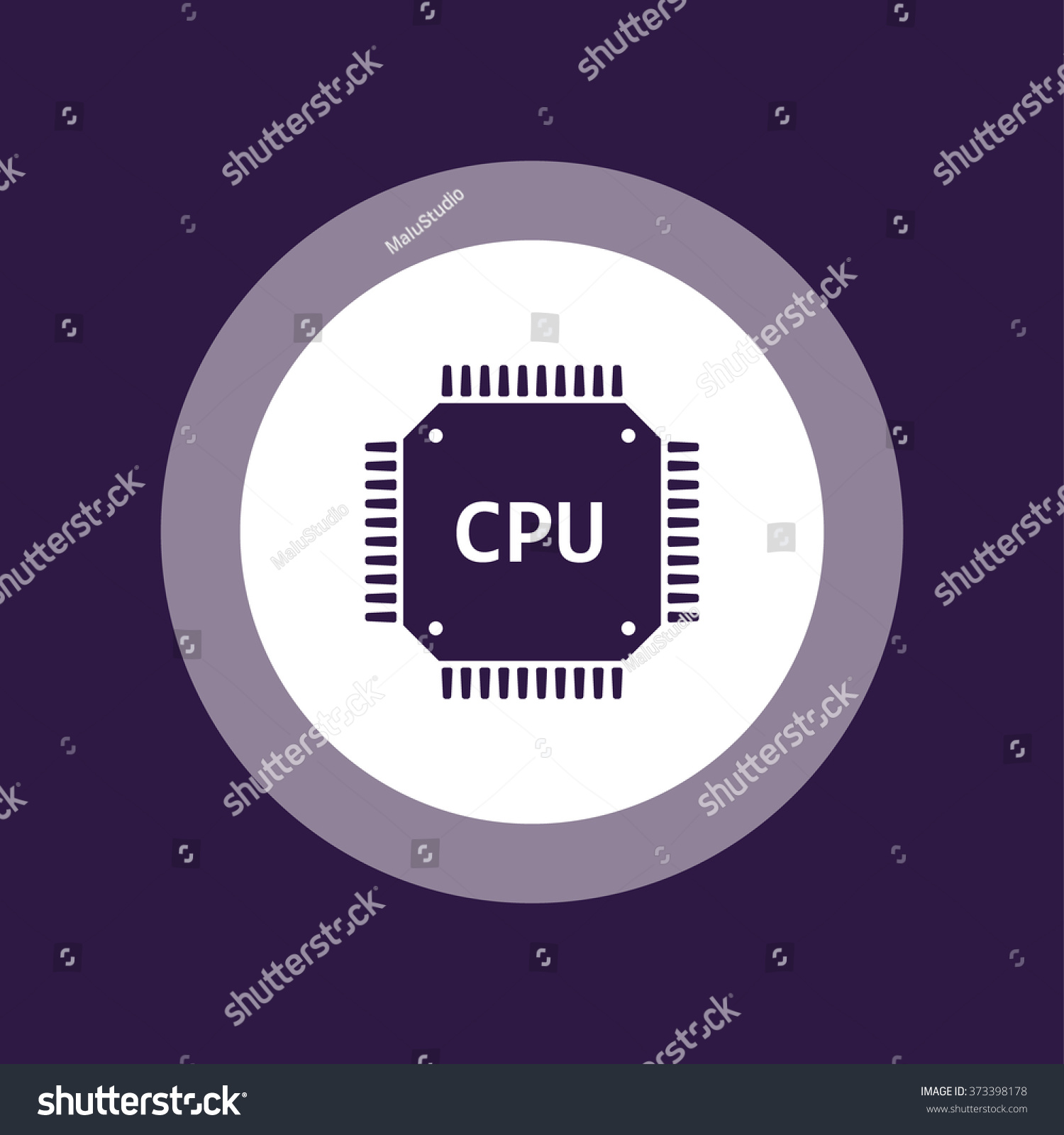 Circuit Board Icon Cpu Symbol Vector Stock Vector (Royalty Free ...