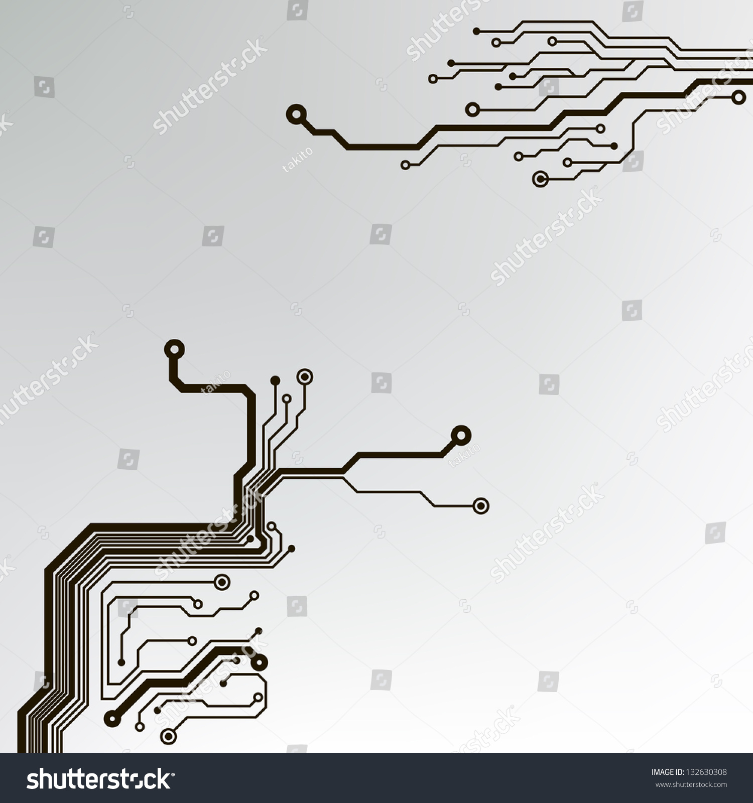 Circuit Board Pattern Abstract Technology Circuit Stock Vector (Royalty ...