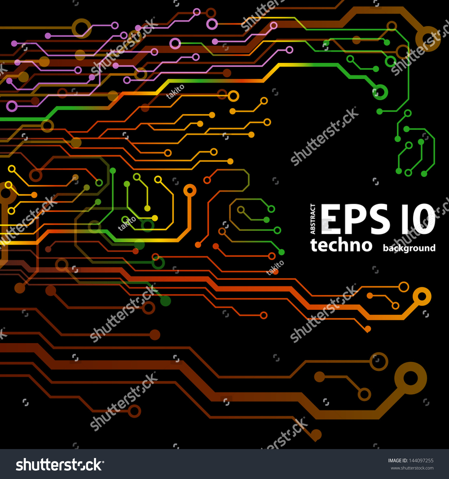 Circuit Board Pattern Abstract Technology Circuit Stock Vector (Royalty ...