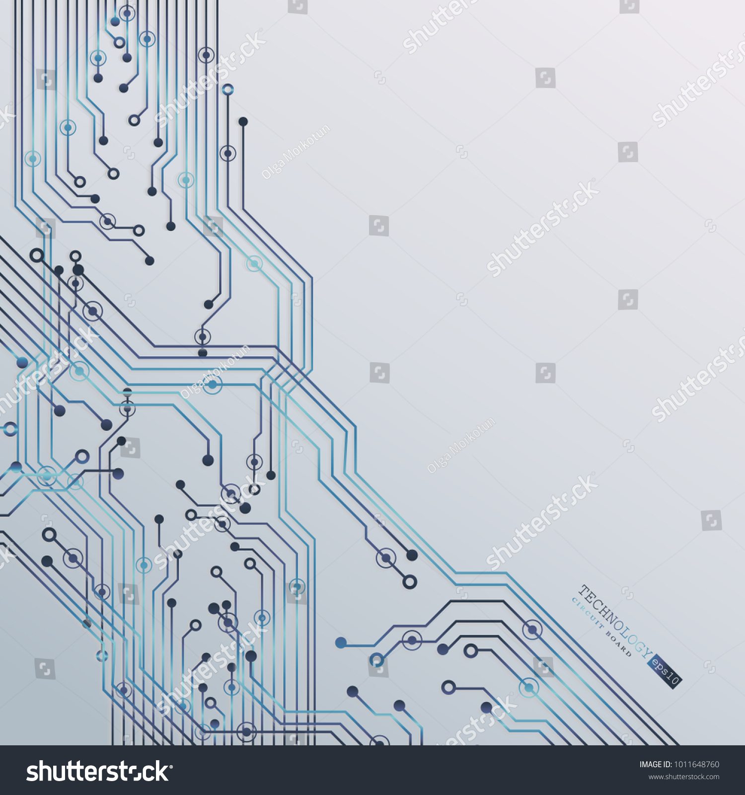 Circuit Board Technology Digital Background Vector Stock Vector ...