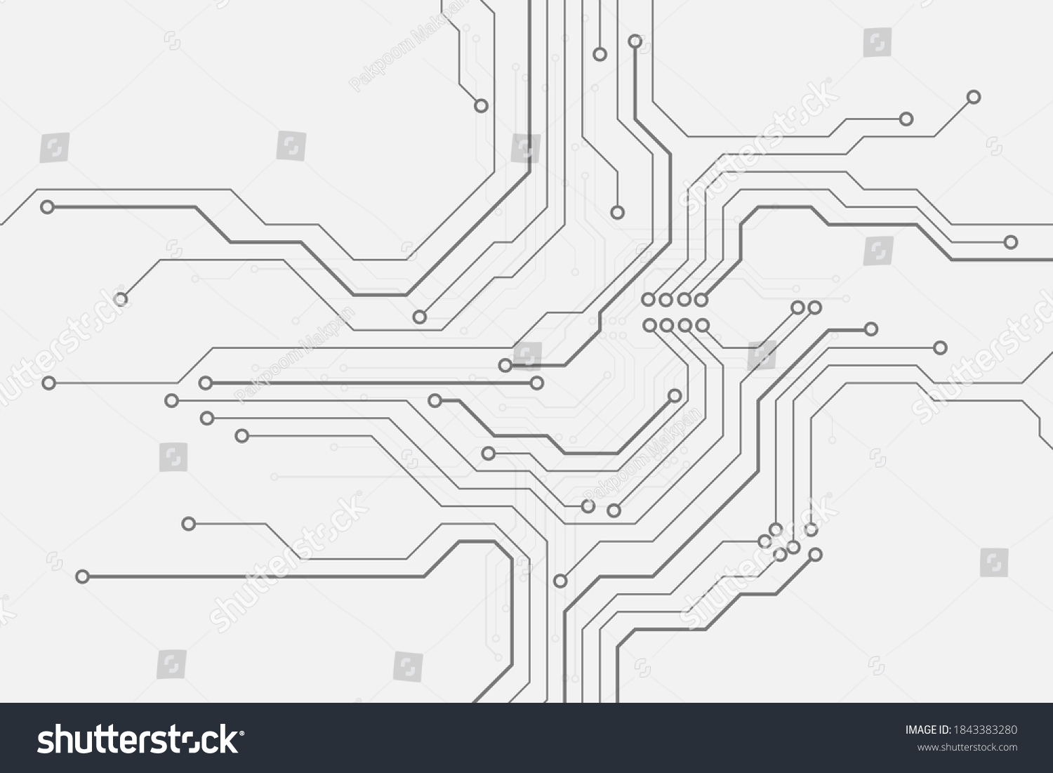 Circuit Board Technology Electronic Scheme Pattern Stock Vector ...