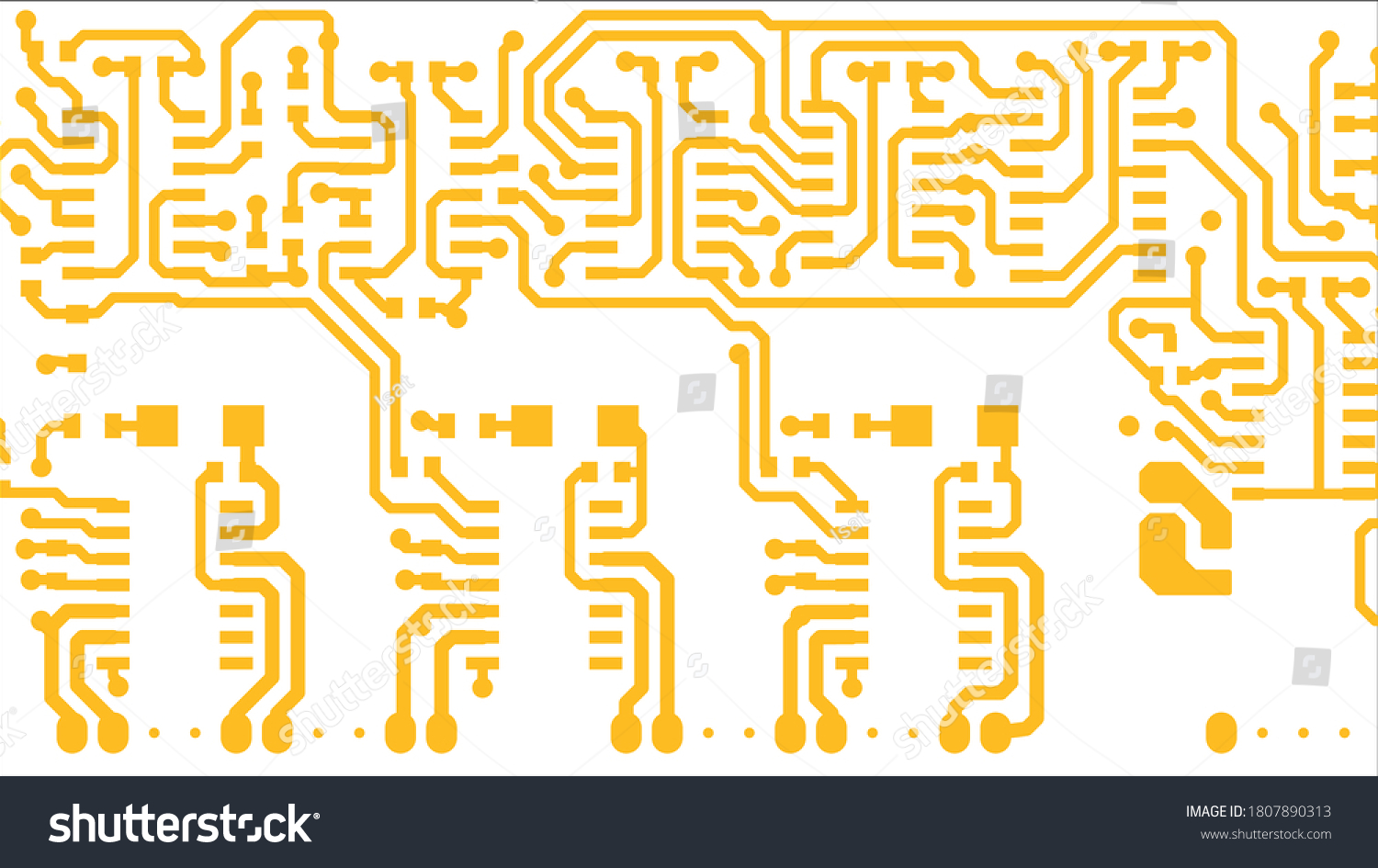 Circuit Board Technology Information Pattern Concept Stock Vector ...
