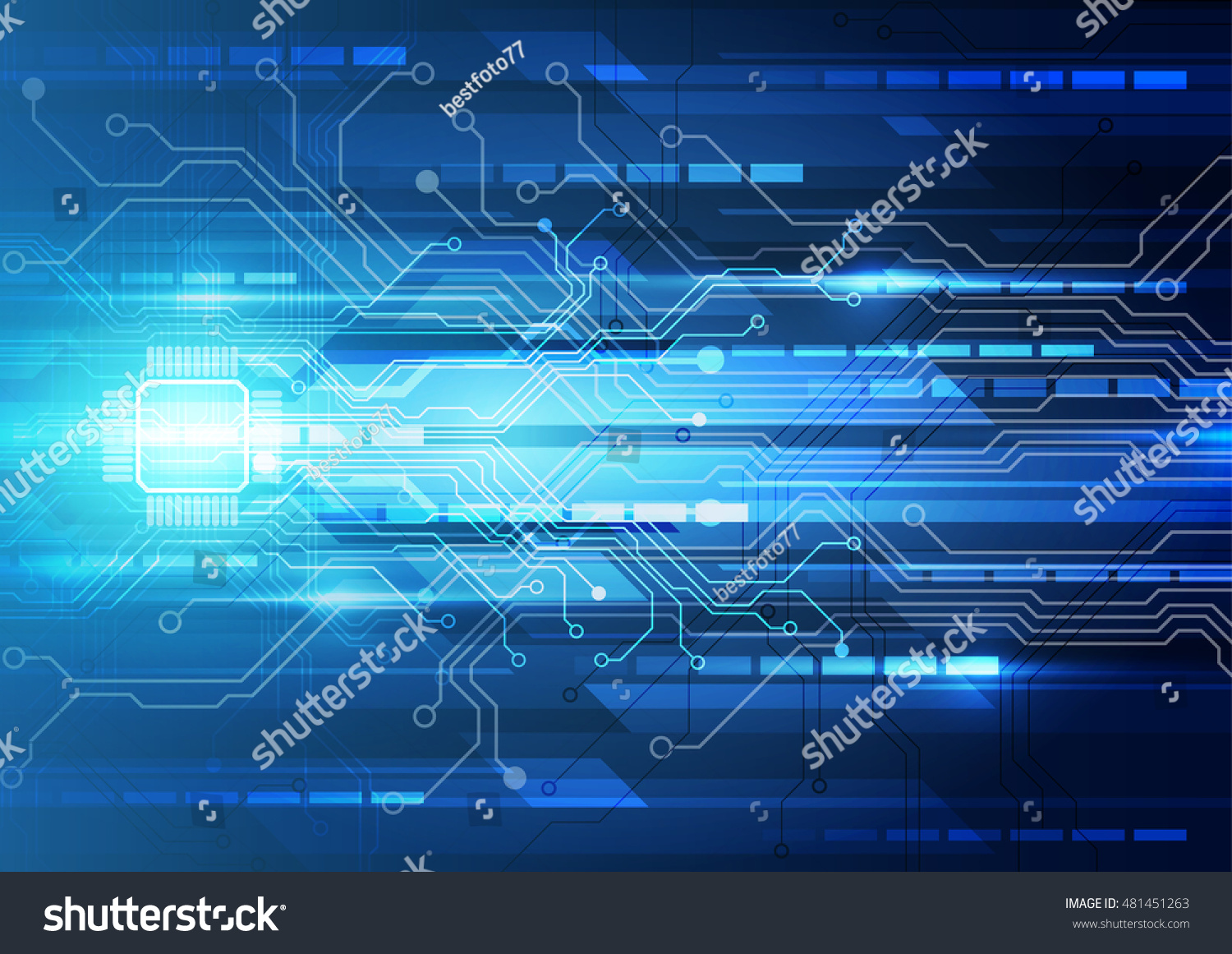 Circuit Board Vector Background Stock Vector (Royalty Free) 481451263