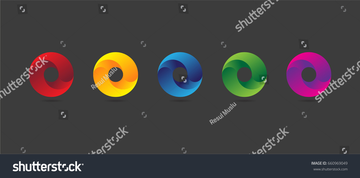 Circular Colored Logo Icon Stock Vector (Royalty Free) 660969049 ...