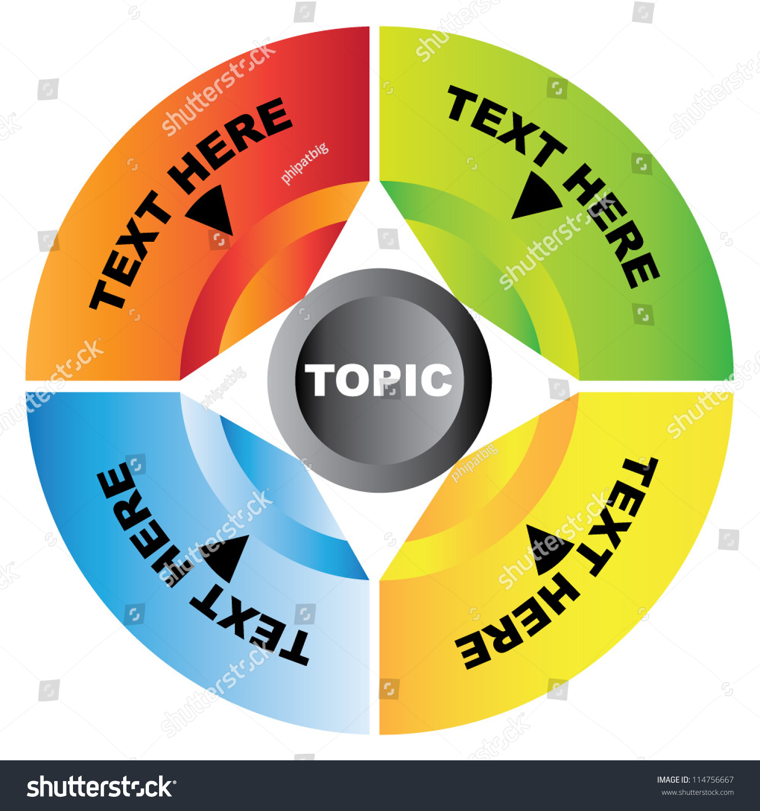 Circular Diagram Stock Vector (Royalty Free) 114756667