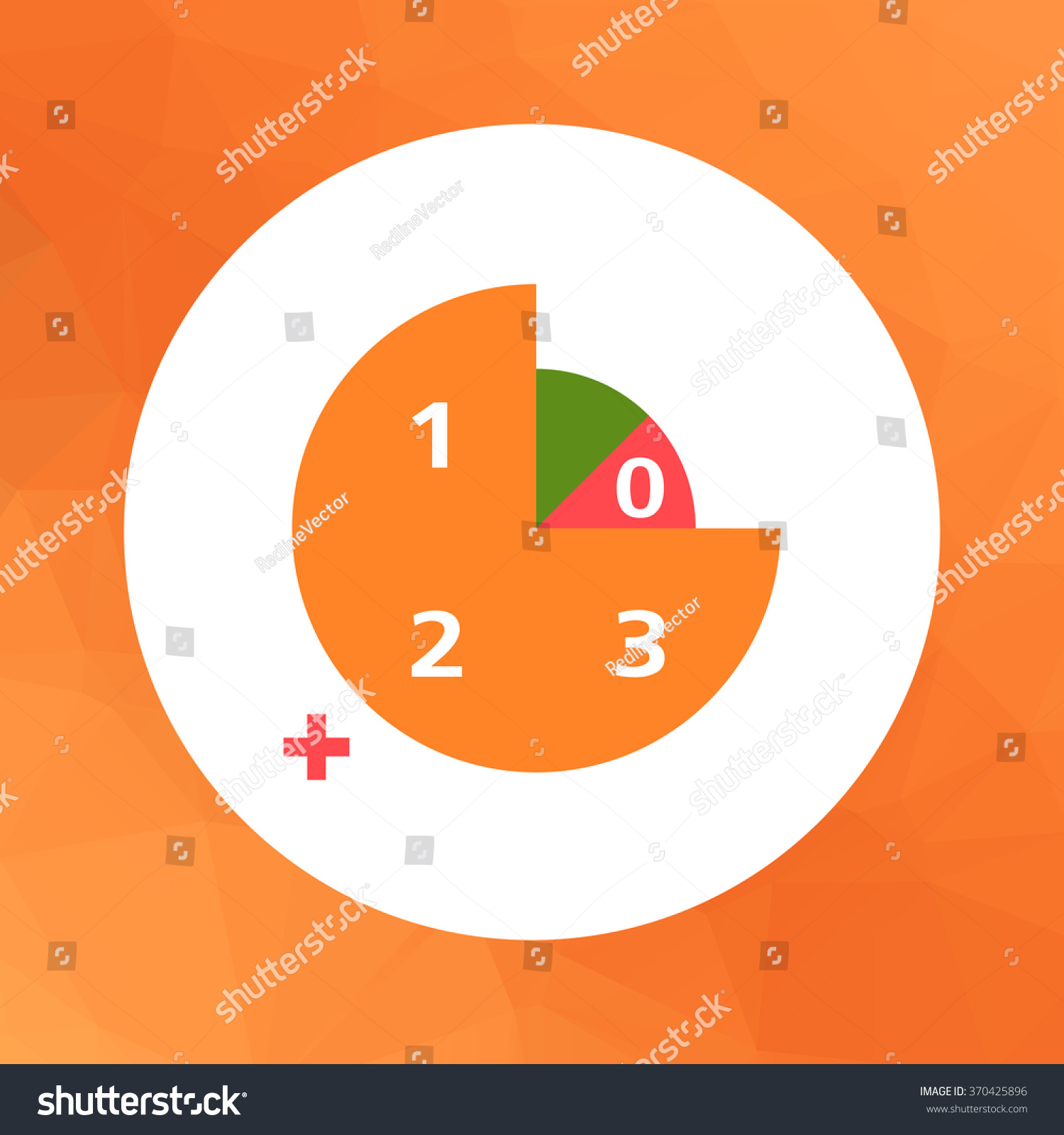 Circular Diagram Numbers Stock Vector (Royalty Free) 370425896 ...