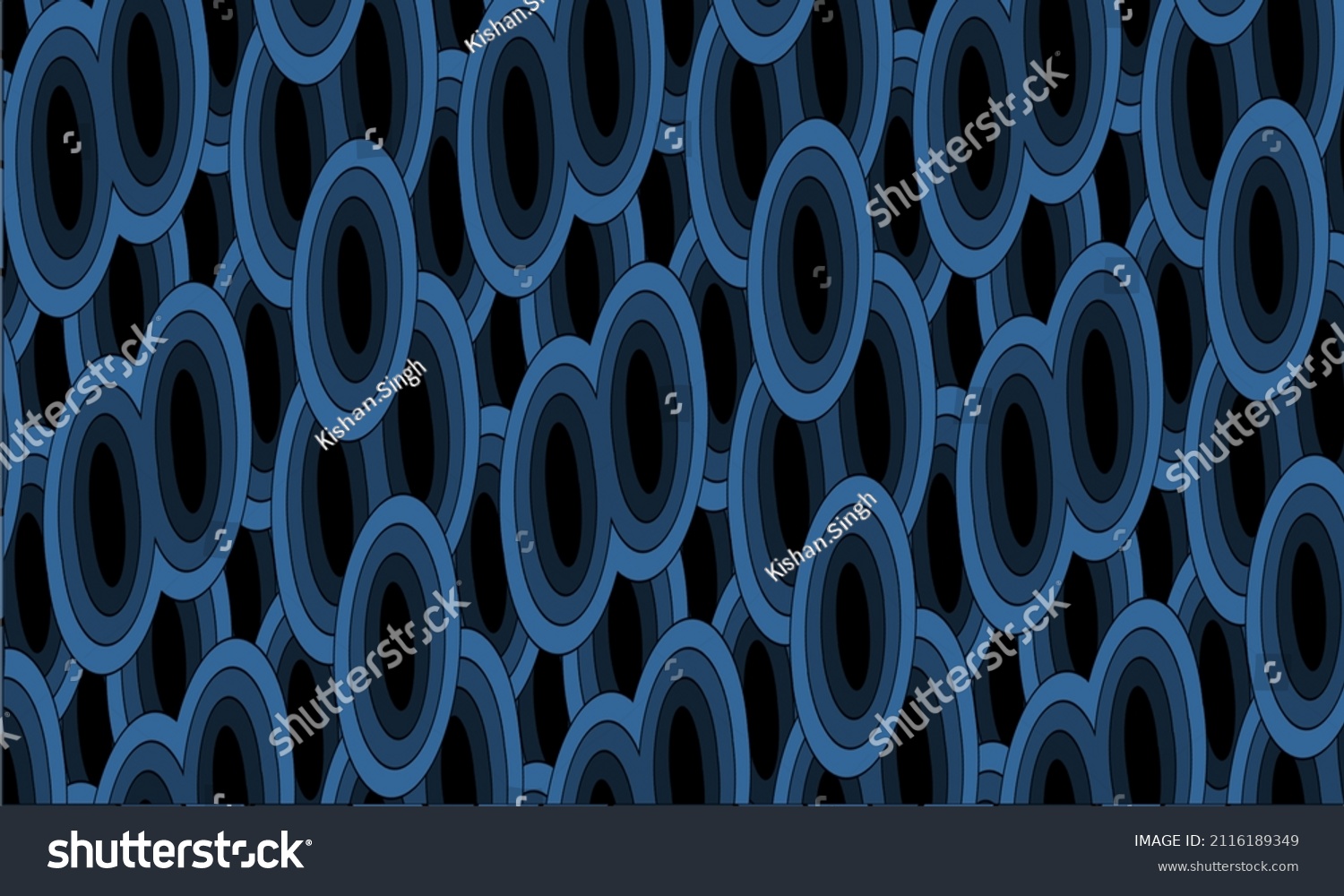 Circular Geometric Background Circular Rings Pattern Stock Vector ...