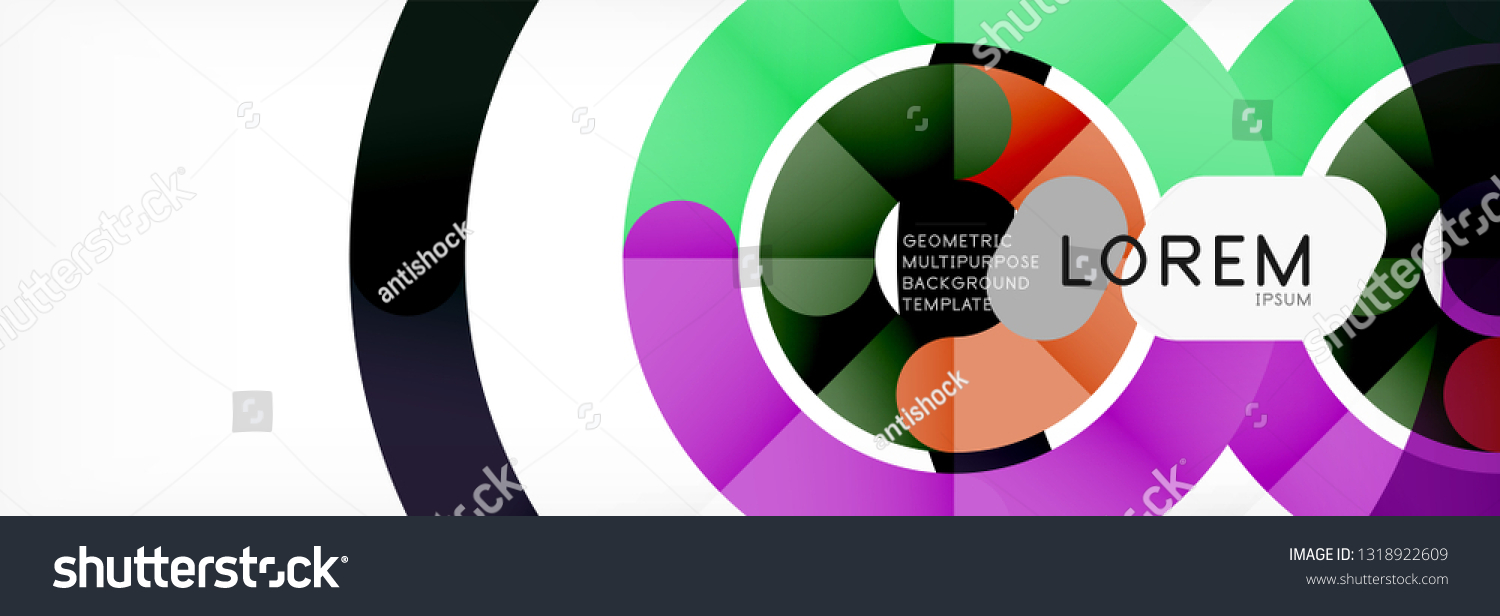 Circular Lines Design Background Vector Circle Stock Vector (Royalty ...
