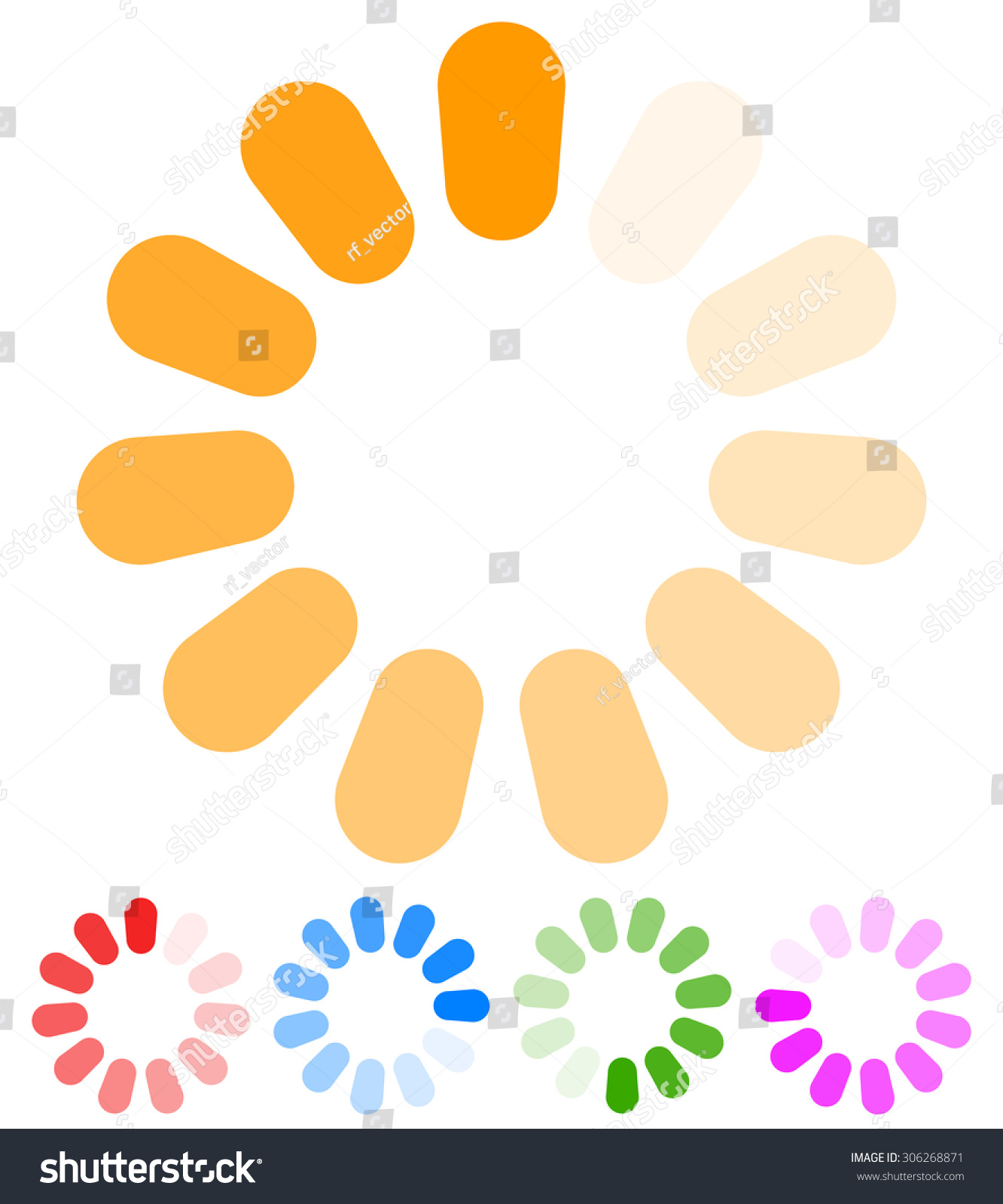 Circular Preloader Buffer Shapes Colorful Progress Stock Vector ... Circular Preloader Buffer Shapes Colorful Progress Stock Vector ...