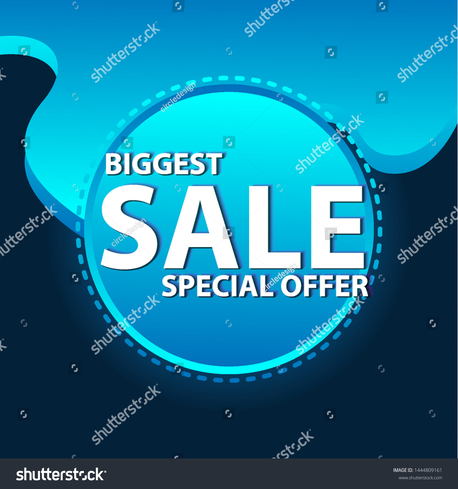 Circular Sale Banner Background Vector Image: Vector có sẵn (miễn phí ...