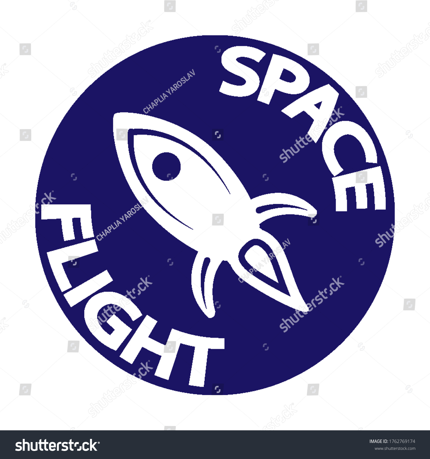 Circular Space Flight Logo Vector Art Stock Vector (Royalty Free ...