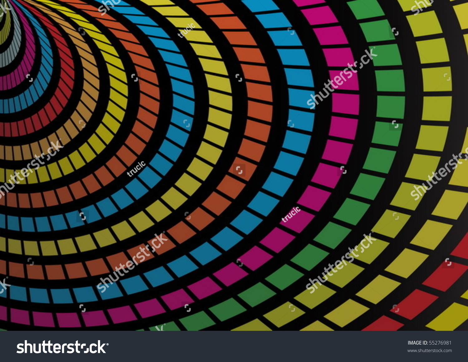 Circular Squared Vector Rainbow Background Stock Vector 55276981 ...