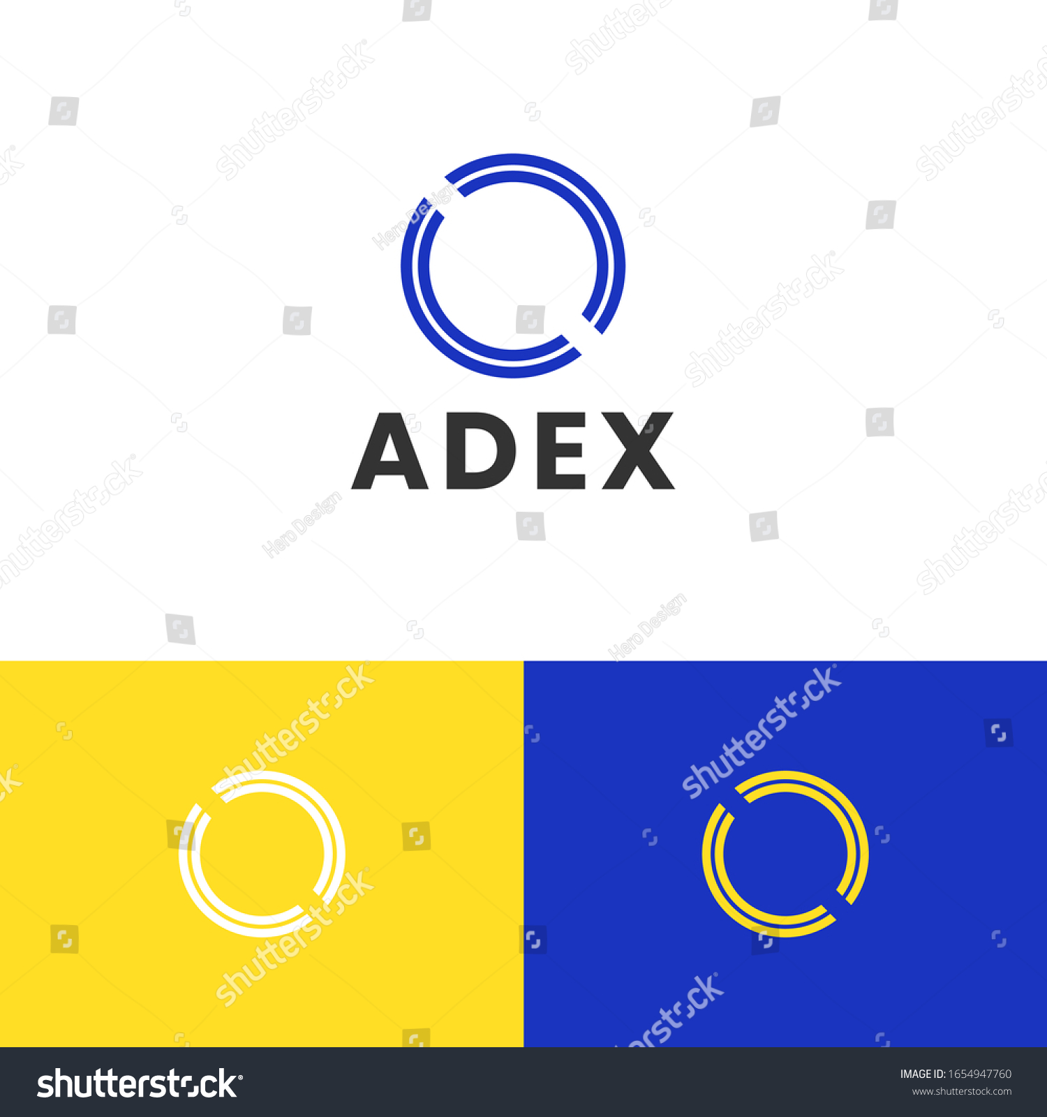 Circular Tech Logo Design Concept Code Stock Vector (Royalty Free ...