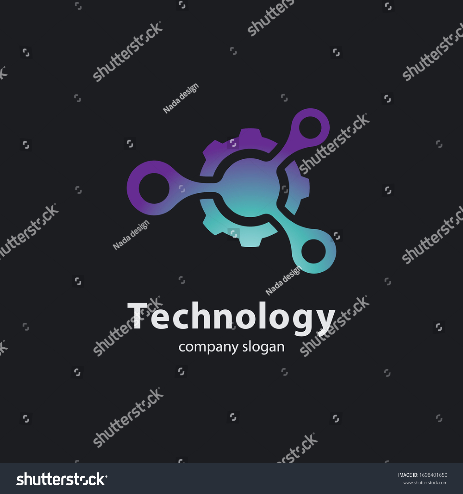 Circular Technology Circuit Icon Logo Vector Stock Vector (Royalty Free ...