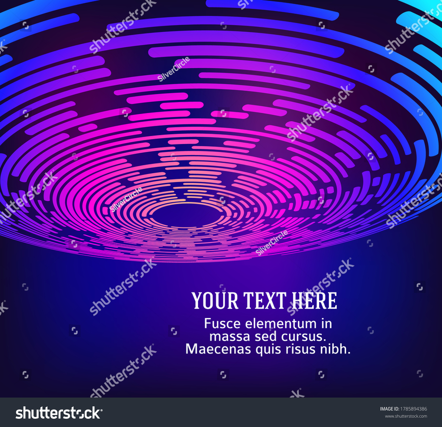 Circular Wireframe Mesh Logo Element Vector Stock Vector (Royalty Free ...