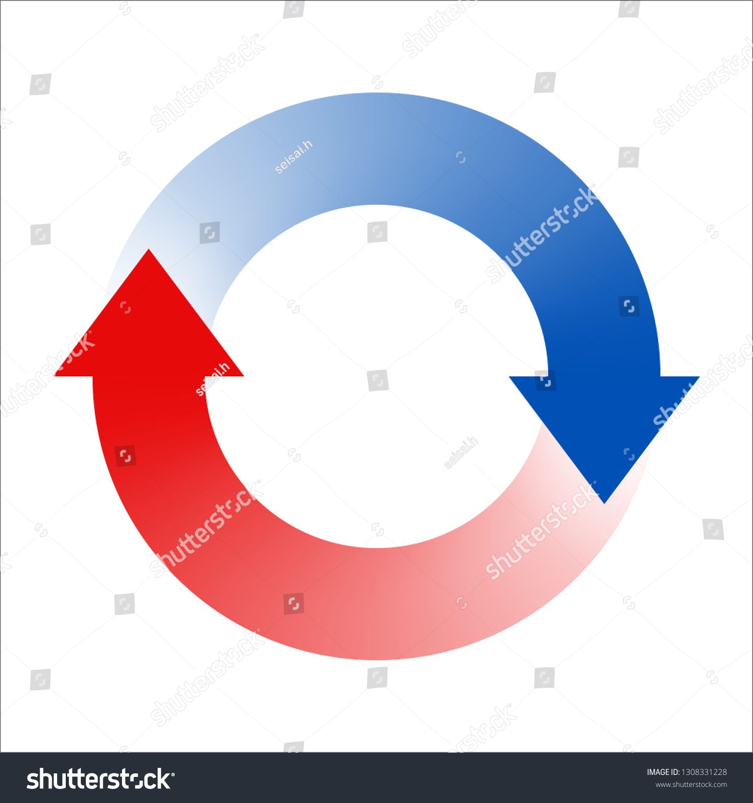 Circulation Image Rotation Arrow Air Conditioning Stock Vector (Royalty ...