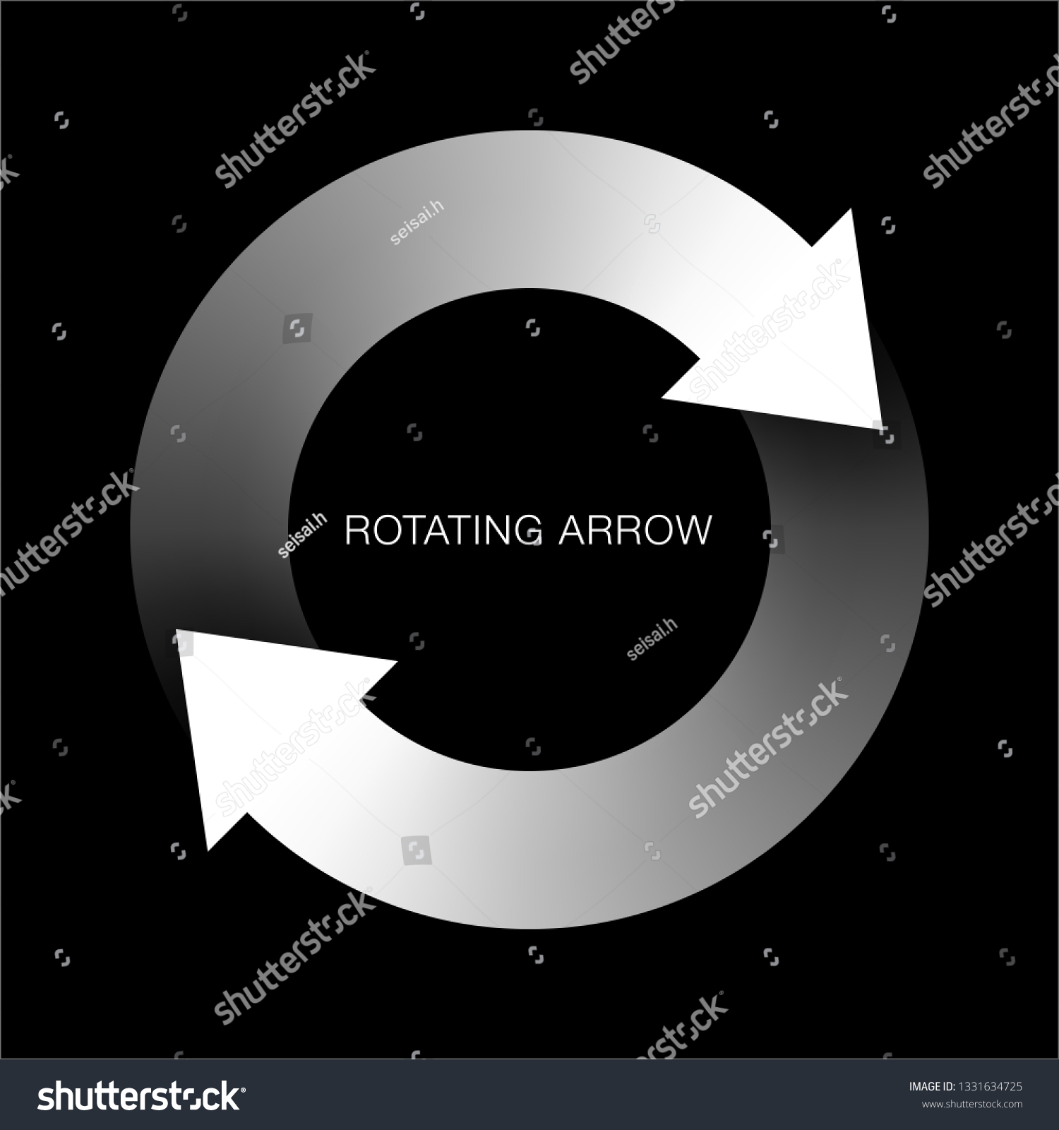 Circulation Image Rotation Arrow Symbol Design Stock Vector (Royalty ...