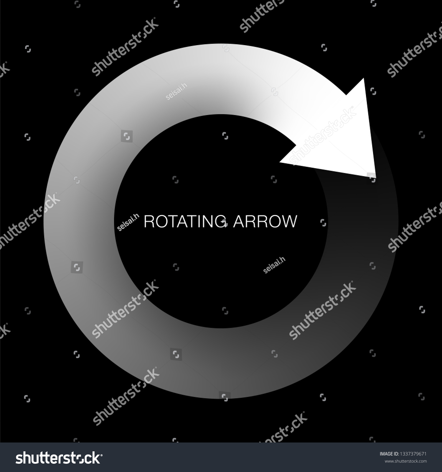 Circulation Image Rotation Arrow Symbol Design Stock Vector (Royalty ...